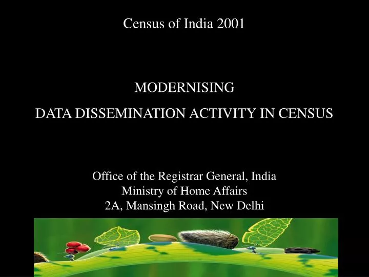 PPT - Census of India 2001 PowerPoint Presentation, free download - ID ...