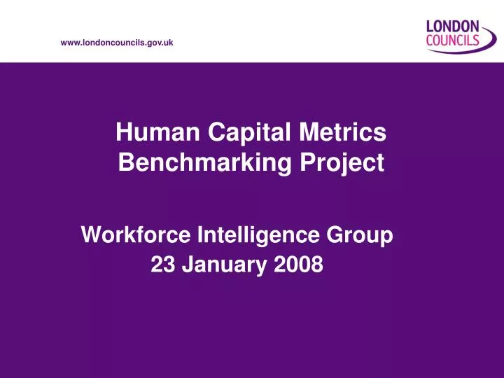 PPT - Human Capital Metrics Benchmarking Project PowerPoint ...
