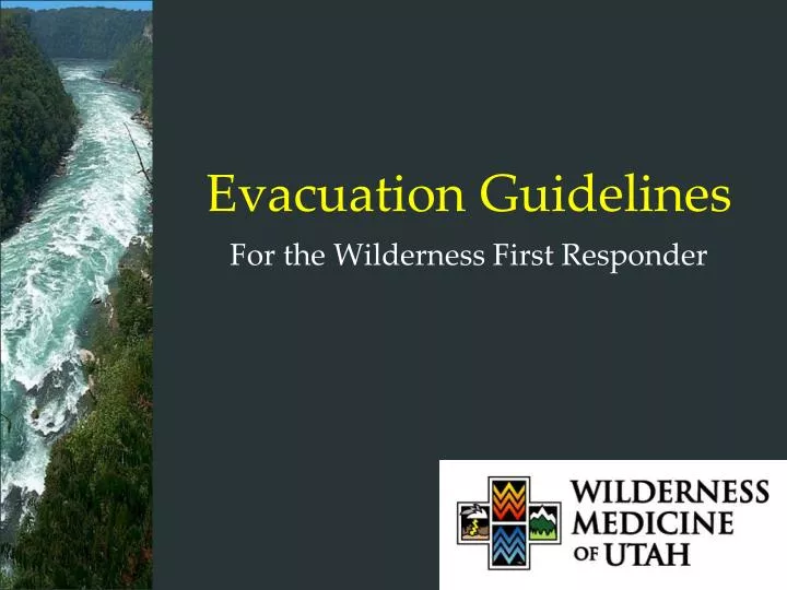 PPT - Evacuation Guidelines PowerPoint Presentation, free download - ID ...