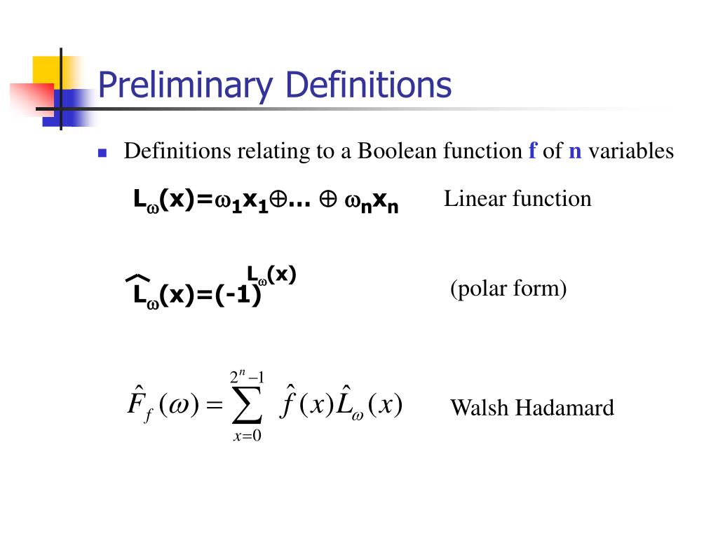 Ppt Evolving Boolean Functions Satisfying Multiple Criteria Powerpoint Presentation Id6778811