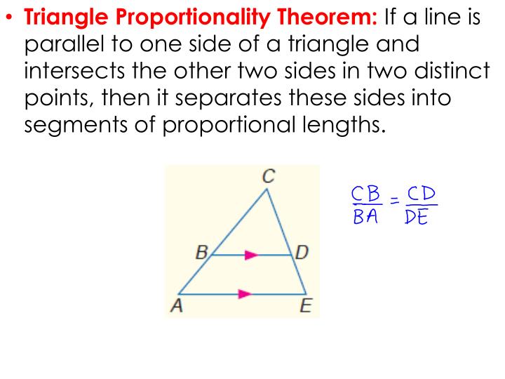 PPT - 6.4 Parallel Lines and Proportional Parts 6.5 Parts of Similar ...