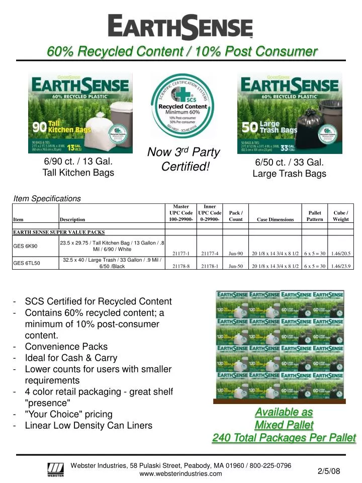 PPT - Available as Mixed Pallet 240 Total Packages Per Pallet ...