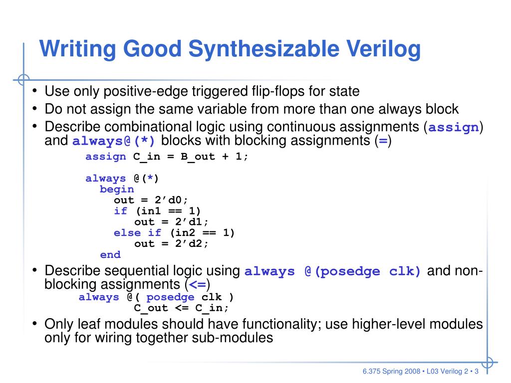 PPT Verilog 2 Design Examples PowerPoint Presentation Free