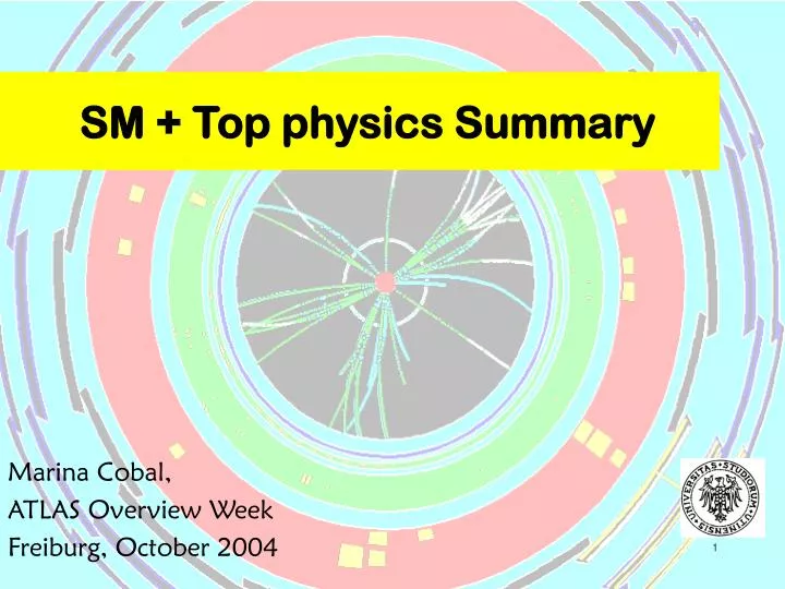 PPT - SM + Top physics Summary PowerPoint Presentation, free download ...