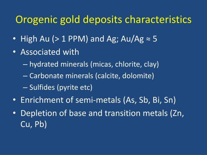 PPT - BACKGROUND: FORMATION AND CLASSIFICATION OF MINERAL DEPOSITS ...
