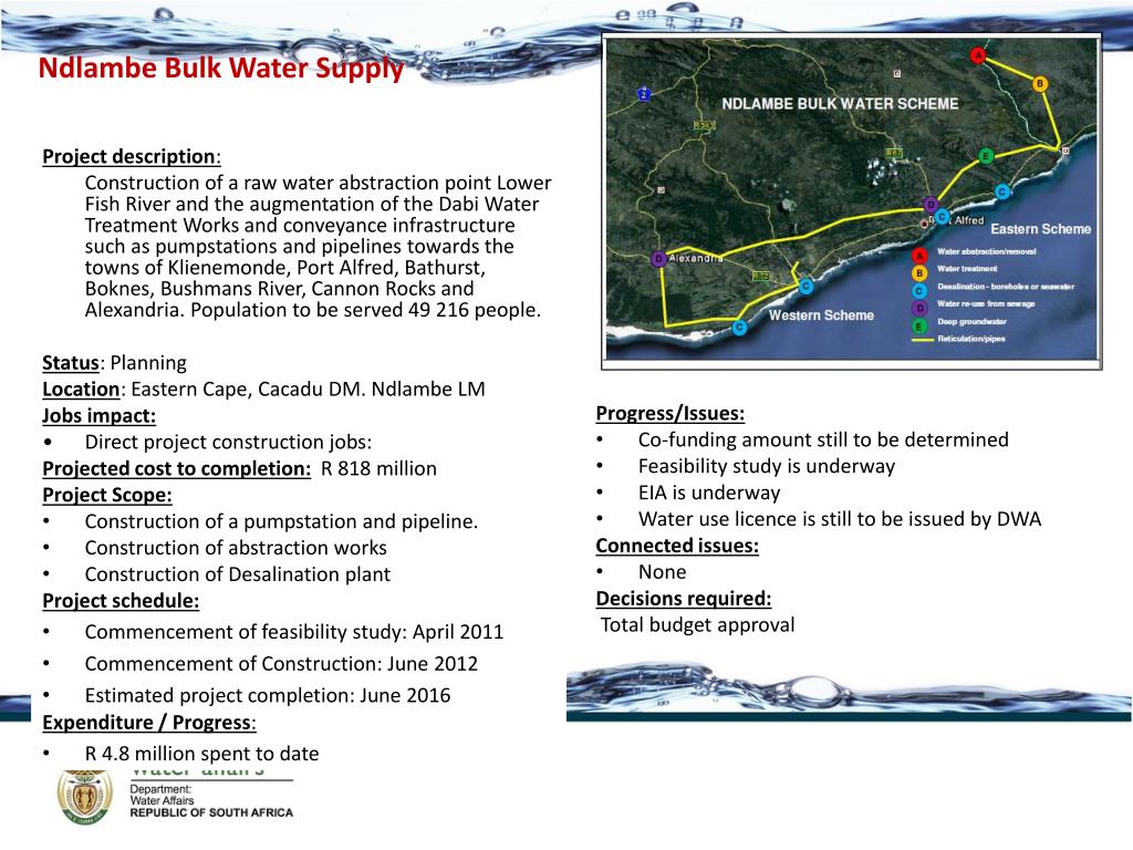 PPT - REGIONAL BULK INFRASTRUCTURE GRANT (RBIG) PROGRAMME IN MOPANI AND ...