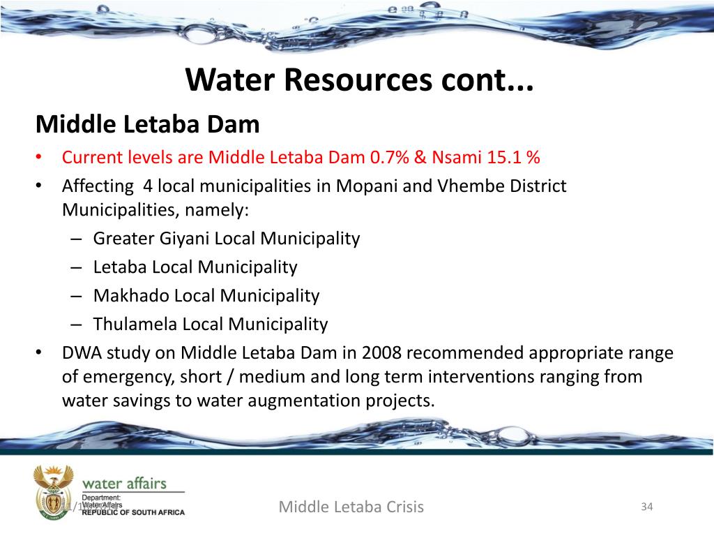 PPT - REGIONAL BULK INFRASTRUCTURE GRANT (RBIG) PROGRAMME IN MOPANI AND ...