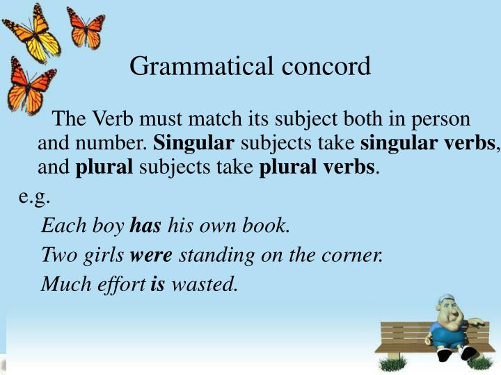 PPT - Lecture 2 Subject-verb Concord PowerPoint Presentation - ID:6782763
