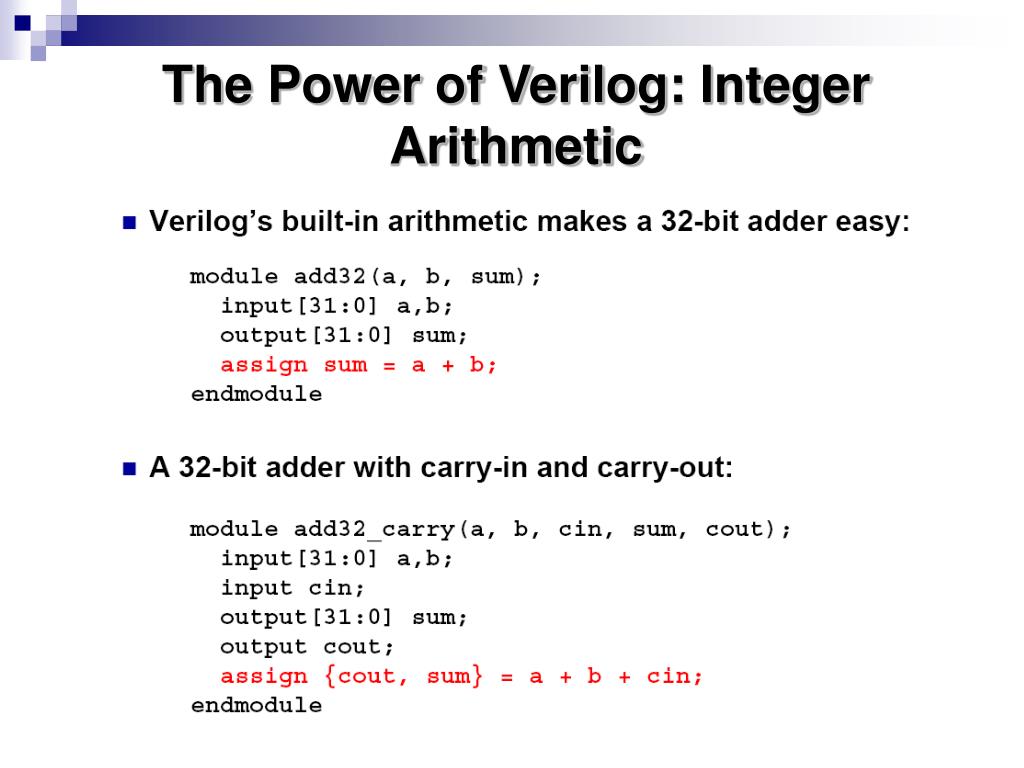 PPT - Introduction to Verilog PowerPoint Presentation, free download ... PPT - Introduction to Verilog PowerPoint Presentation, free download ...