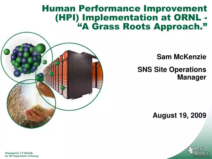 PPT - Human Performance Improvement (HPI) Implementation at ORNL - “A ...
