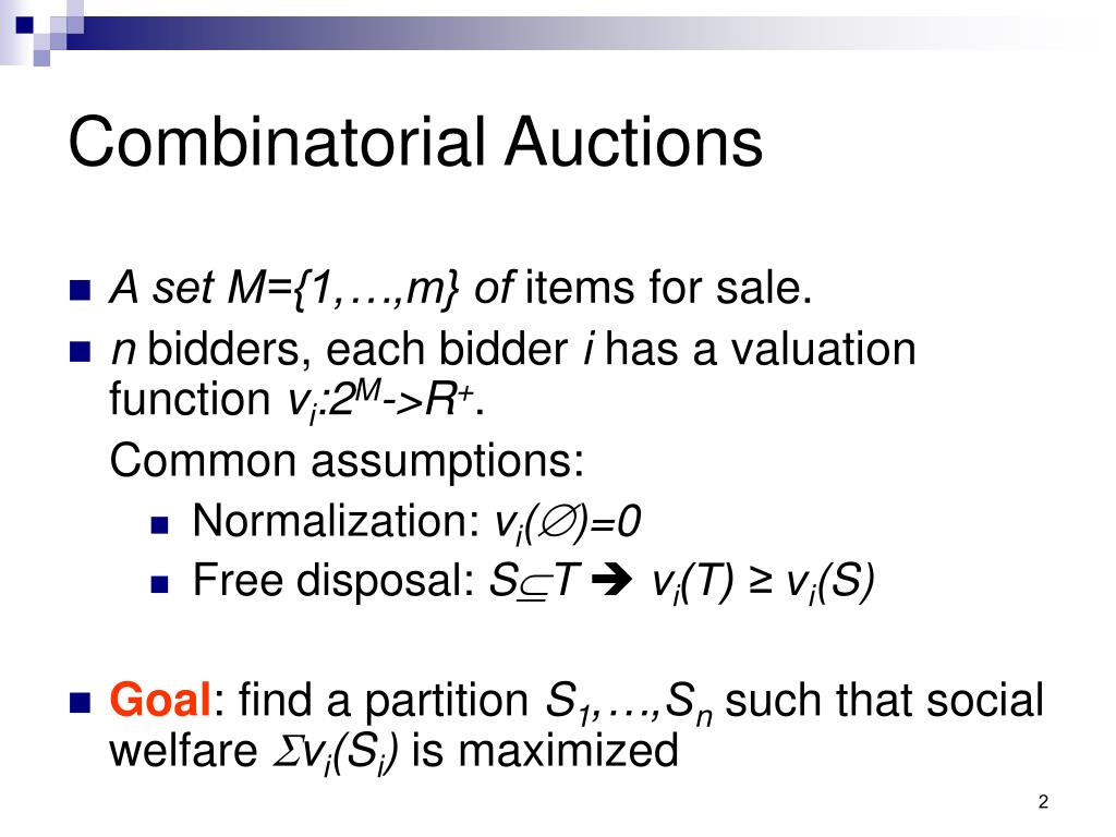 Ppt An Improved Approximation Algorithm For Combinatorial Auctions With Submodular Bidders