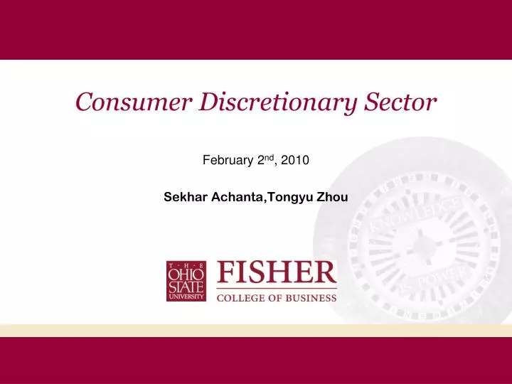 Ppt Consumer Discretionary Sector Powerpoint Presentation Free
