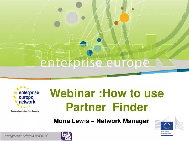 PPT - Webinar :How to use Partner Finder PowerPoint Presentation, free ...