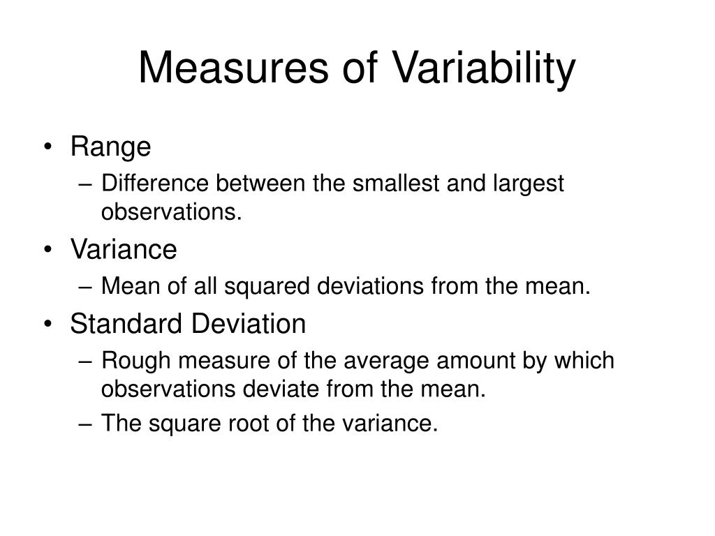 Ppt Measures Of Variability Powerpoint Presentation Free Download