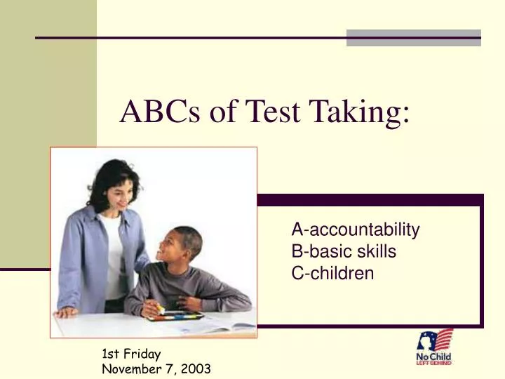 PPT - ABCs of Test Taking: PowerPoint Presentation, free download - ID ...