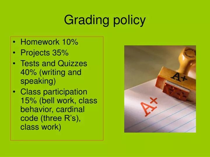 PPT - Grading policy PowerPoint Presentation, free download - ID:6785811