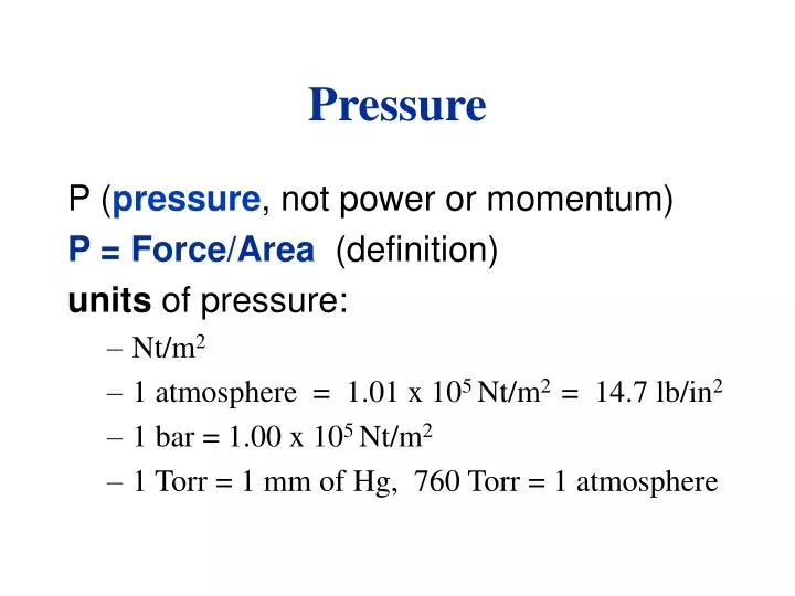 PPT - Pressure PowerPoint Presentation, free download - ID:6786073