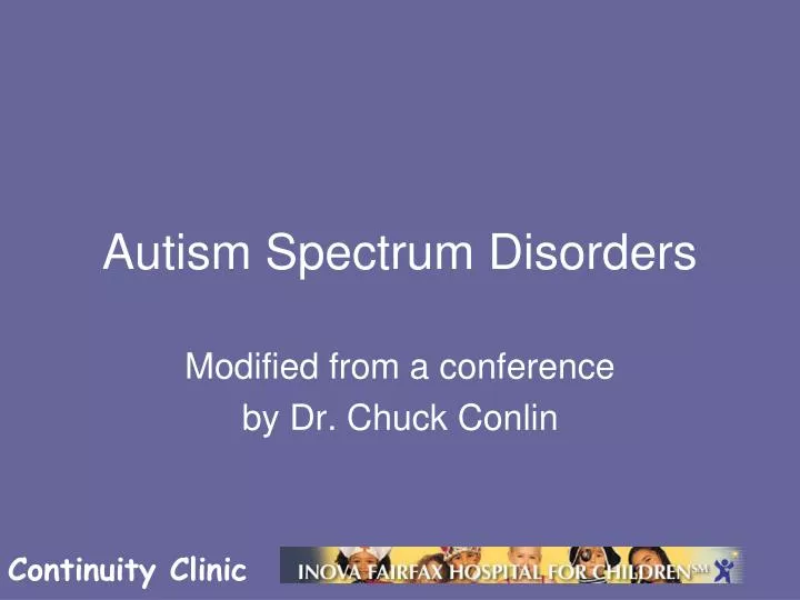 Powerpoint presentation on autism spectrum disorder. Update on Autism ...