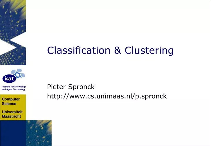 PPT - Classification & Clustering PowerPoint Presentation, free download - ID:6787454