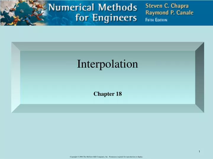 PPT - Interpolation Chapter 18 PowerPoint Presentation, free download ...