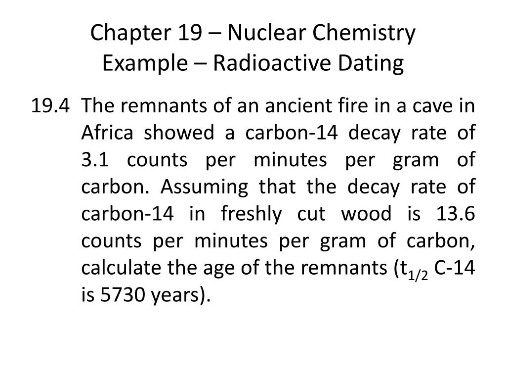 PPT - Chemistry 142 Chapter 19: Radioactivity and Nuclear Chemistry ...