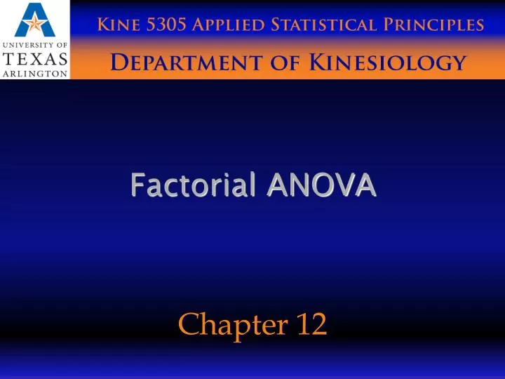 PPT - Factorial ANOVA PowerPoint Presentation, free download - ID:6788572