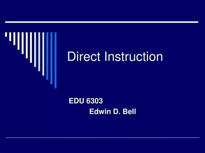 PPT - Direct Instruction PowerPoint Presentation, free download - ID ...