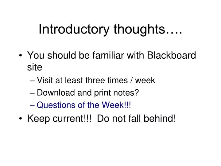 PPT - Introductory thoughts…. PowerPoint Presentation, free download ...