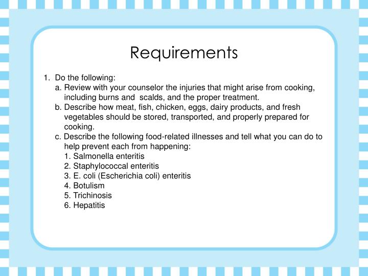PPT - Cooking Merit Badge PowerPoint Presentation - ID:6789390