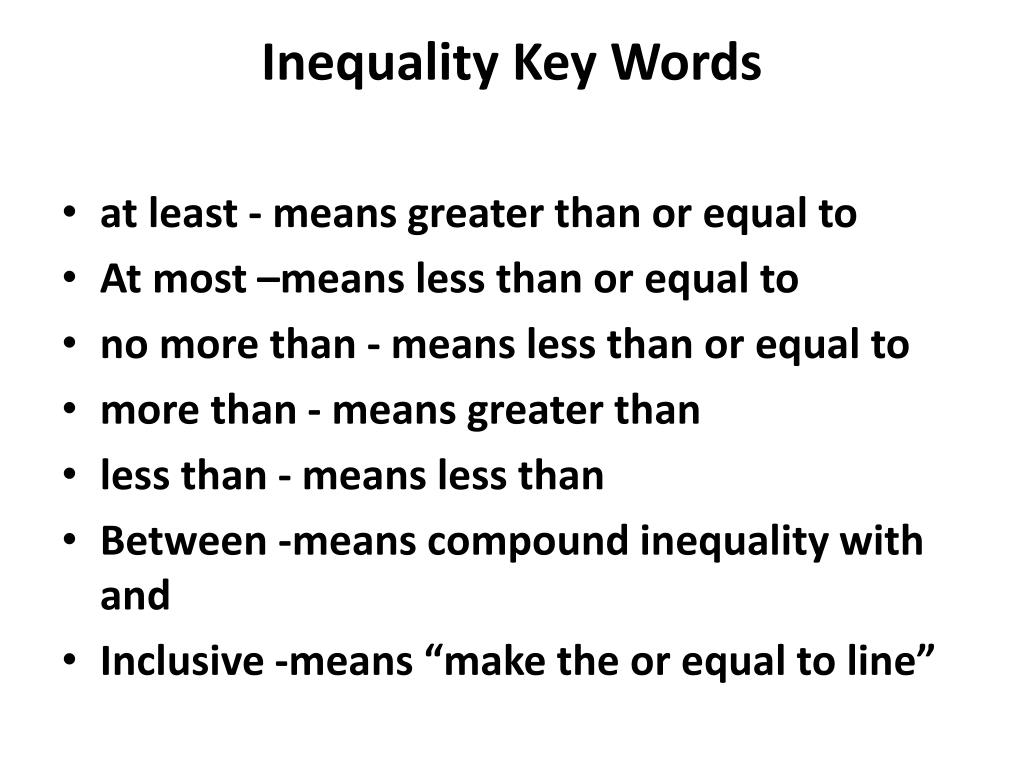 PPT Word Problems That Lead To Inequalities PowerPoint Presentation 