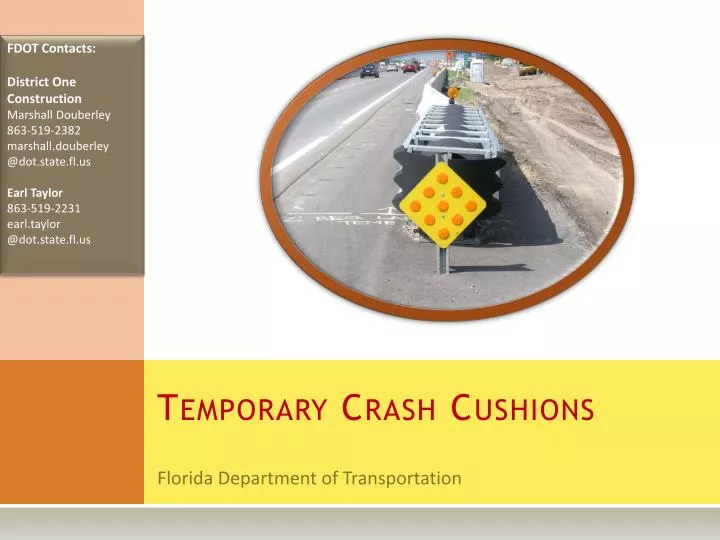 PPT - Temporary Crash Cushions PowerPoint Presentation, free download ...