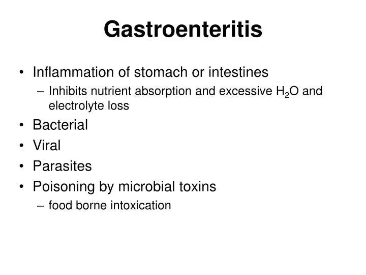 PPT - Gastroenteritis PowerPoint Presentation, free download - ID:6790778