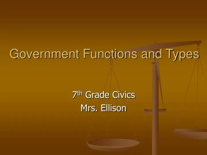 PPT - Government Functions and Types PowerPoint Presentation, free ...