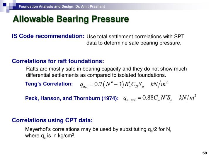 PPT - CE-632 Foundation Analysis and Design PowerPoint Presentation ...