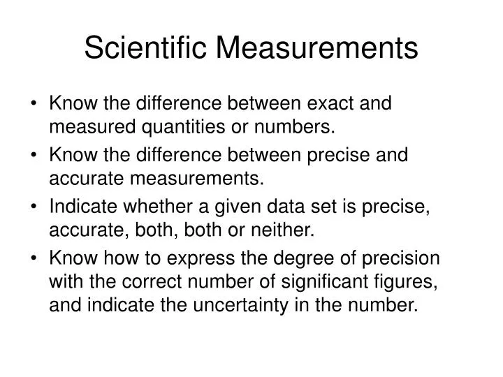 PPT - Scientific Measurements PowerPoint Presentation, free download ...