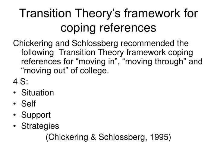 PPT - The background of Transition Theorist Nancy K. Schlossberg ...