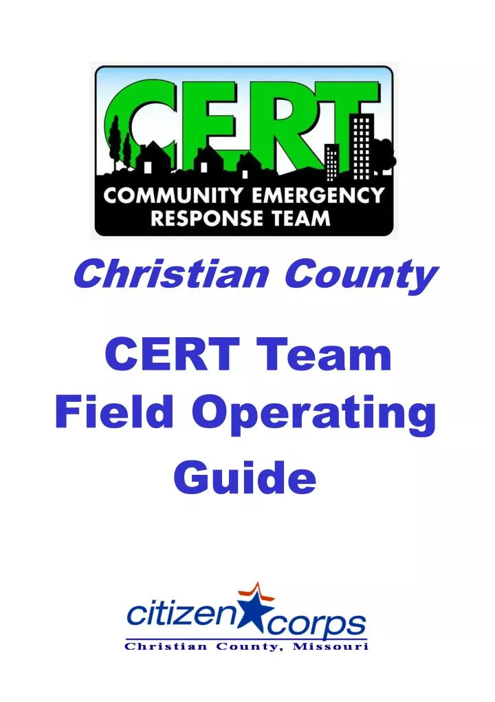 PPT - CERT Team PowerPoint Presentation, free download - ID:6793093