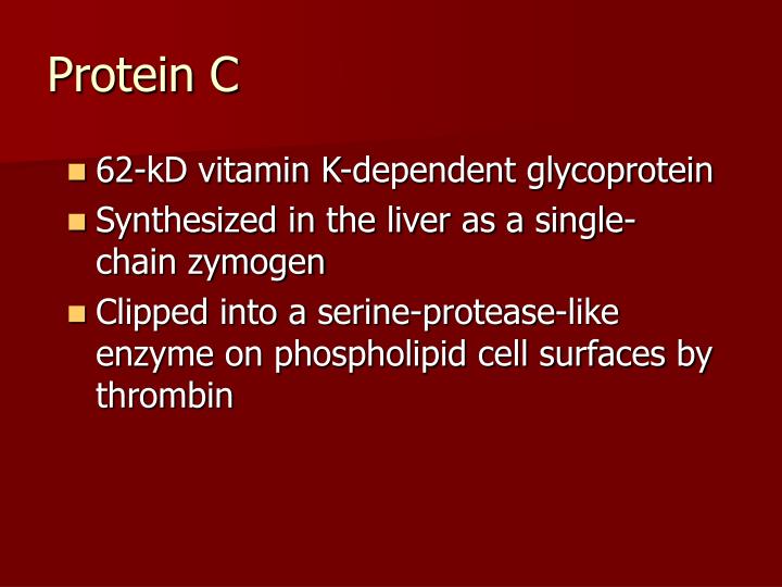 PPT - Protein C and Protein S Deficiency PowerPoint Presentation - ID ...