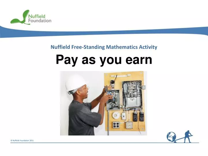 PPT - Pay as you earn PowerPoint Presentation, free download - ID:6793776