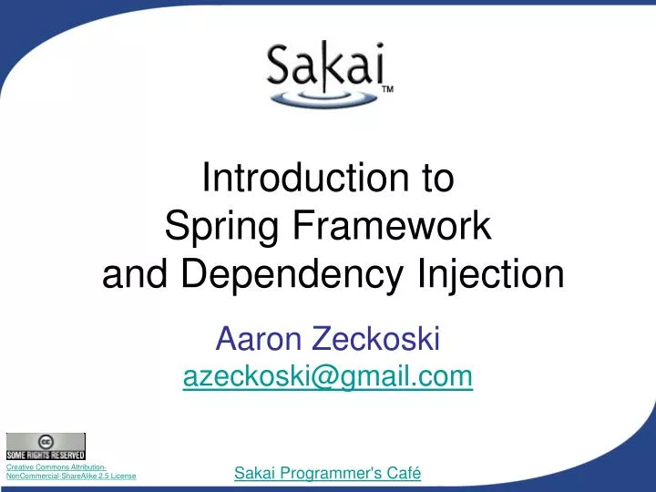 Ppt Introduction To Spring Framework And Dependency Injection Powerpoint Presentation Id6794422