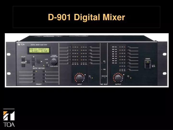 PPT - D-901 Digital Mixer PowerPoint Presentation, free download - ID ...