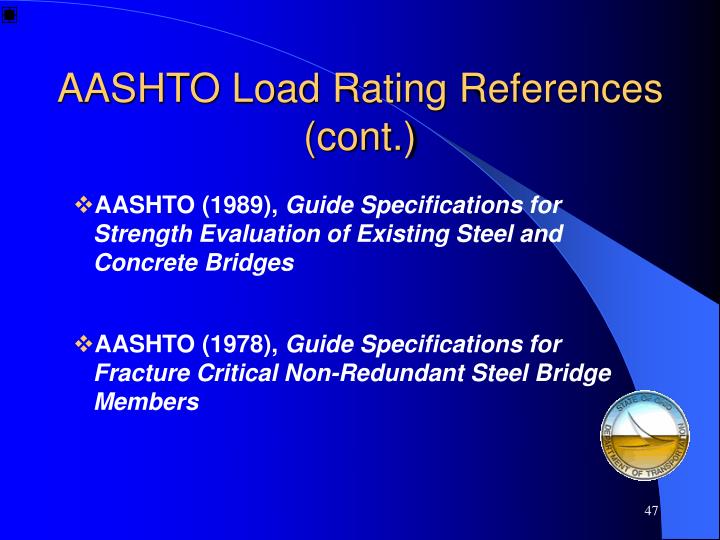 PPT - ODOT BRIDGE LOAD RATING PowerPoint Presentation - ID:6794839