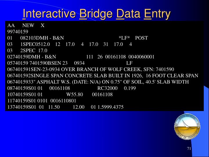 PPT - ODOT BRIDGE LOAD RATING PowerPoint Presentation - ID:6794839