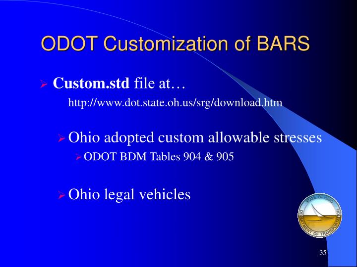 PPT - ODOT BRIDGE LOAD RATING PowerPoint Presentation - ID:6794839