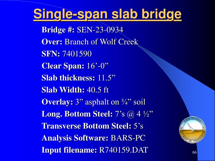 PPT - ODOT BRIDGE LOAD RATING PowerPoint Presentation - ID:6794839