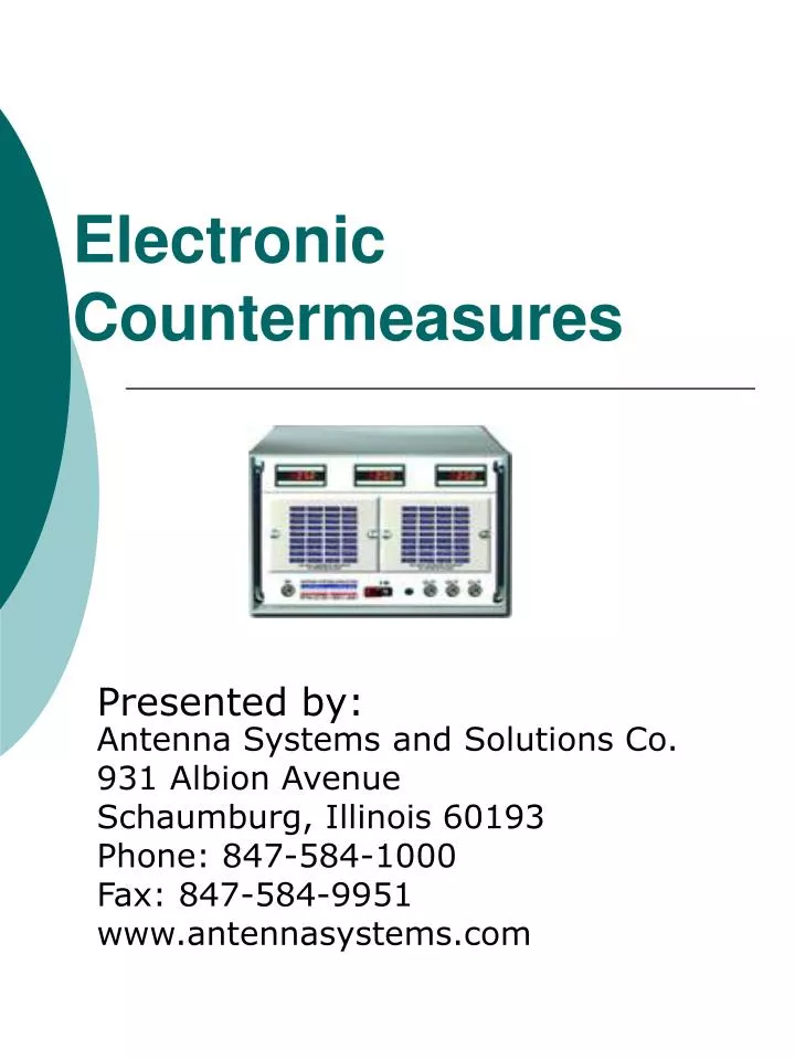 PPT - Electronic Countermeasures PowerPoint Presentation, free download ...