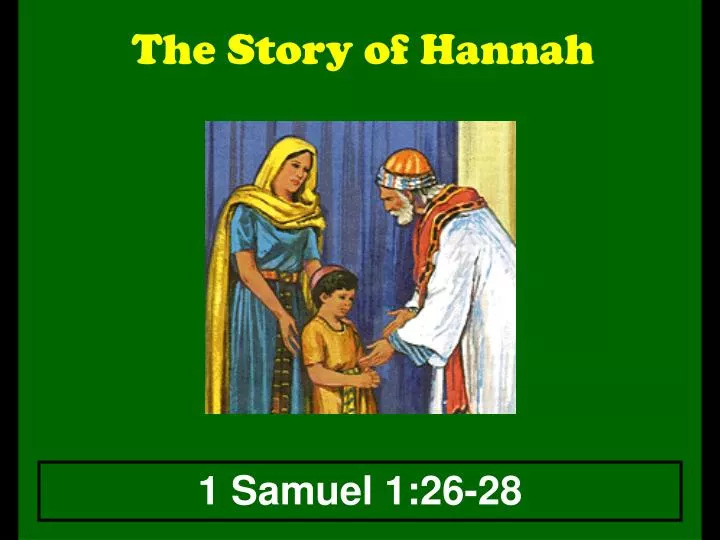 PPT - The Story of Hannah PowerPoint Presentation, free download - ID ...