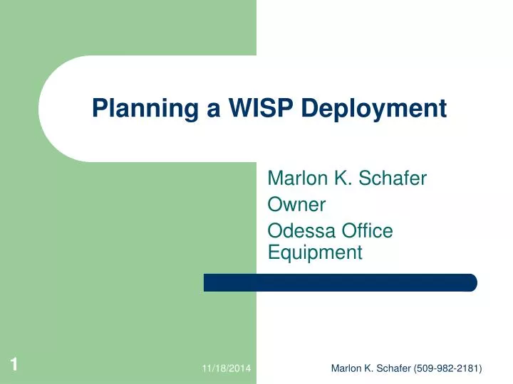PPT - Planning a WISP Deployment PowerPoint Presentation, free download ...