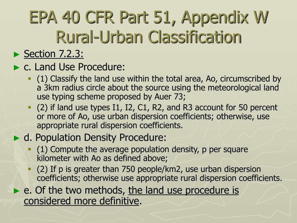 PPT - A Land Use Tool for AERMOD Urban/Rural Classification John Glass ...