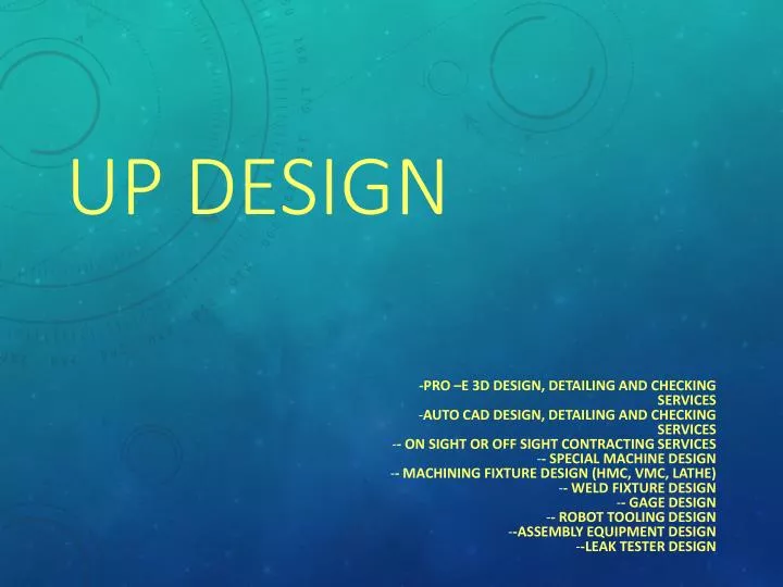 PPT - Up Design PowerPoint Presentation, free download - ID:6795783